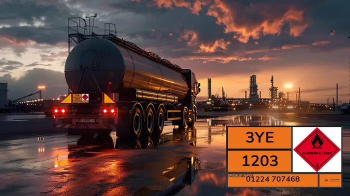 3YE 1203 ADR Orange Plate For Petrol Tankers | Hazchem