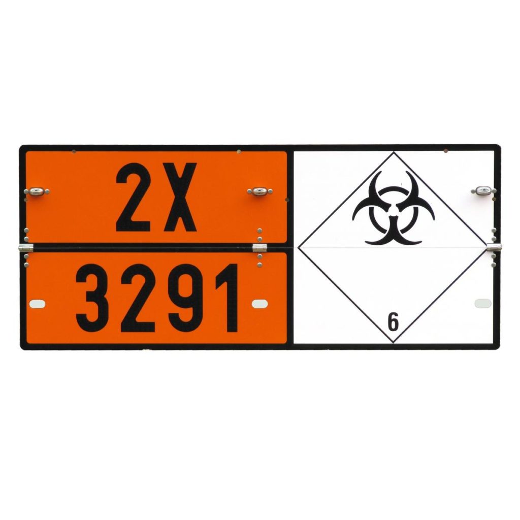 Hazchem Folding Medical Waste Panel 2X 3291 Sign