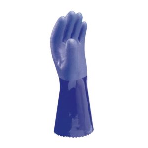 Showa Blue PVC Gauntlet, 12" Long