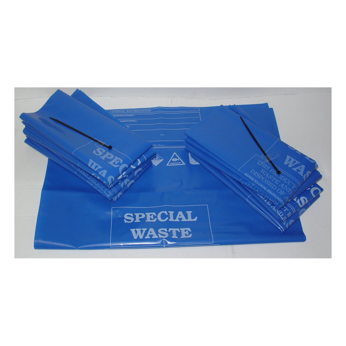 Hazardous Waste Disposal Bags & Ties (Pack of 10) | Hazchem