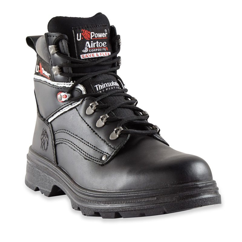 Platform Lightweight Zip Sided High Leg Safety Boots