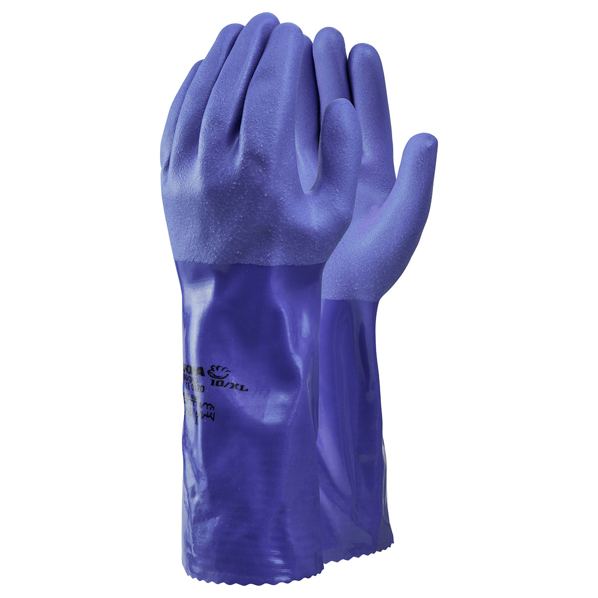 Showa Blue PVC Gauntlet, 14" long | Hazchem Safety Ltd