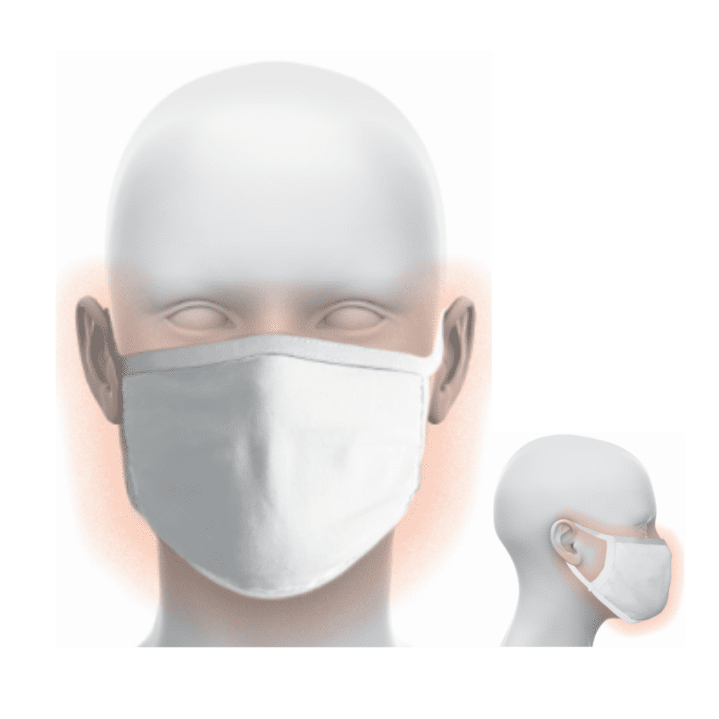 100% Cotton Anti-Bacterial Re-Usable Face Mask | Ergonomic Fit ...