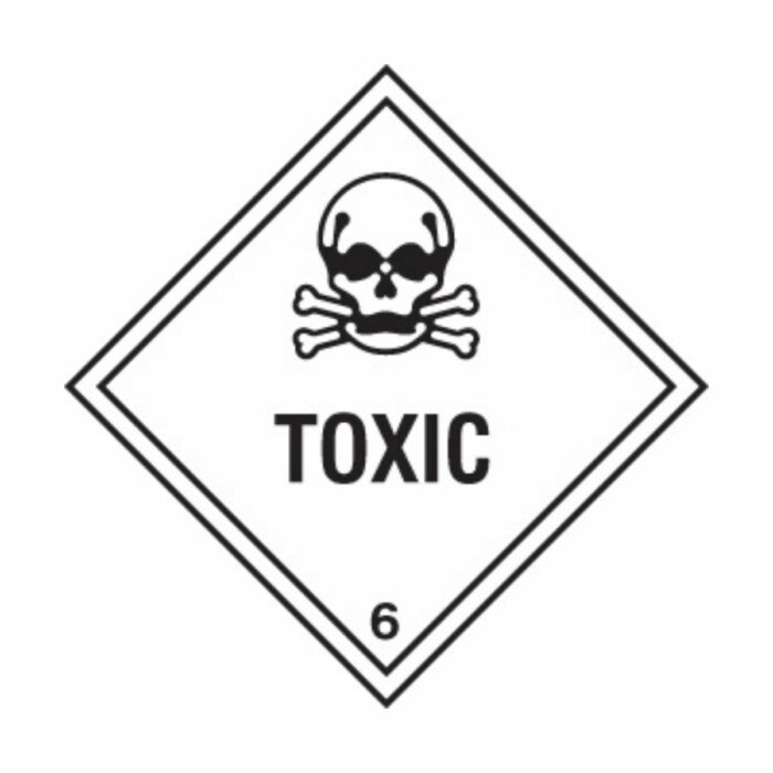 UN Hazard Warning Diamond Class 6.1 Toxic Substances