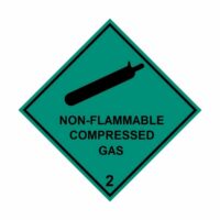 UN Hazard Warning Diamond Class 2 Non-Flammable Compressed Gas