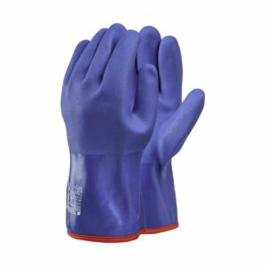 Red Welding Gauntlets | Heat Resistant Split Leather | Hazchem