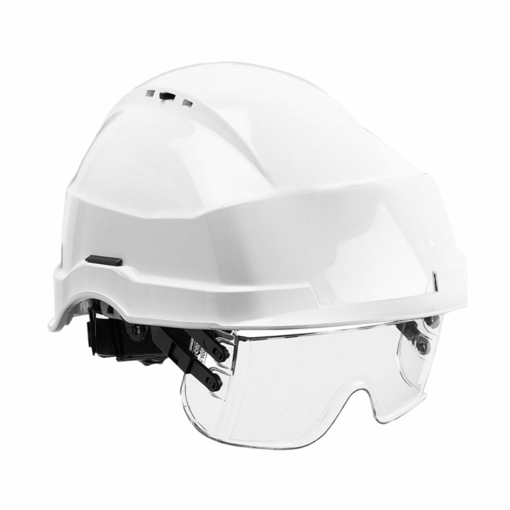 Safety Helmet With Retractable Face Visor - Iris 2 Model
