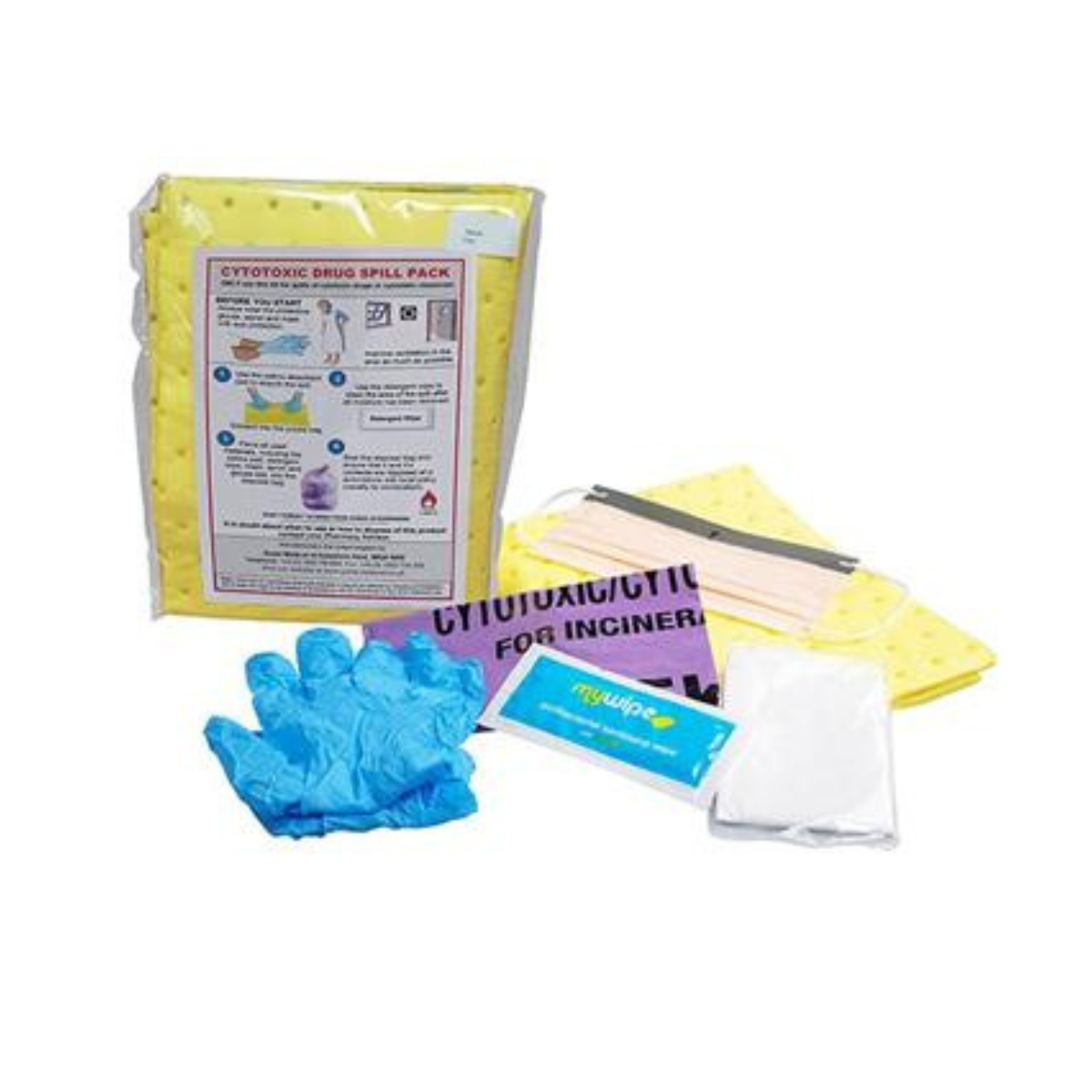 Single Use Cytotoxic Spill Kits - Pack Of 5 Single Use Kits