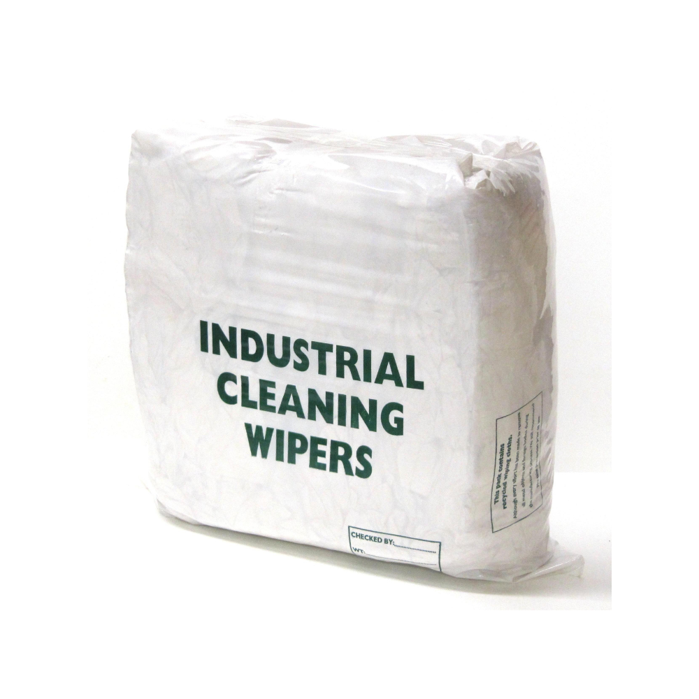 Cleaning Wiper Rags White 10Kg Pack