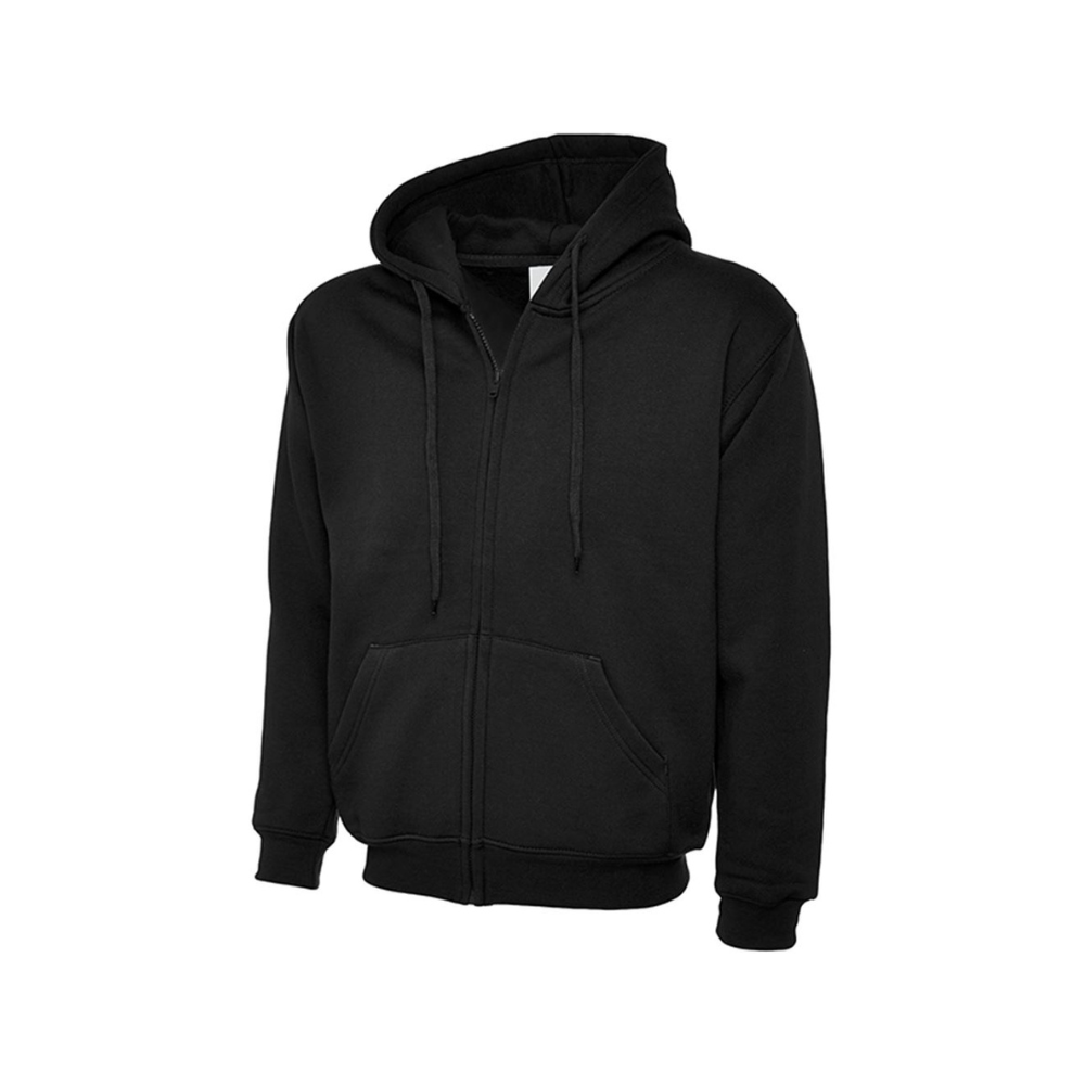 Zipped Hooded Sweatshirt