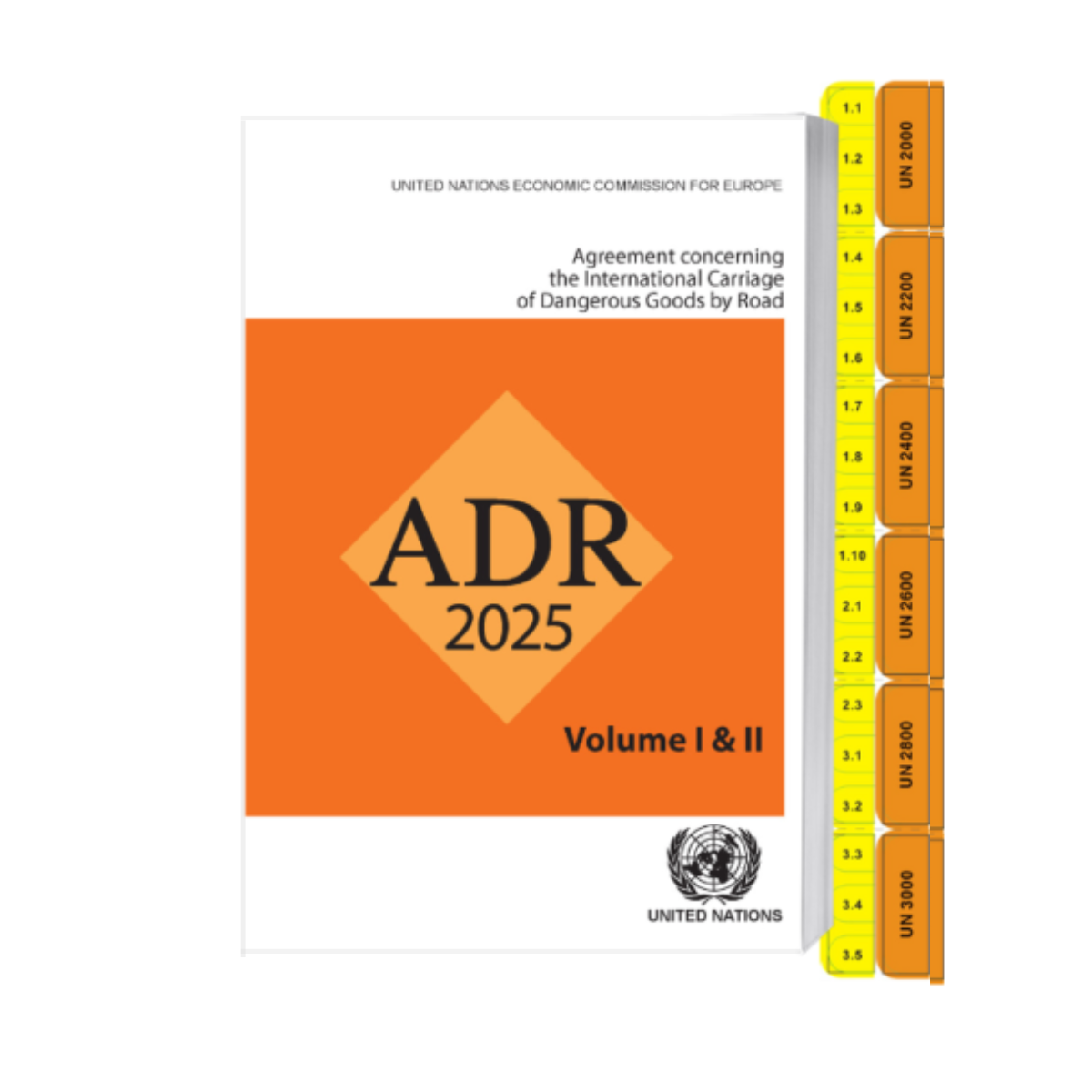 ADR 2025 European Agreement 2 Volume Standard Binding Edition