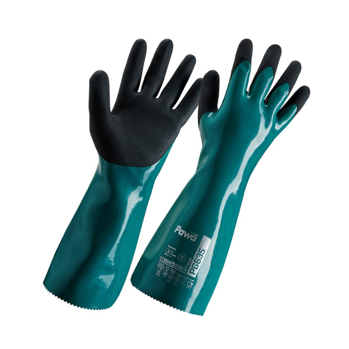 Pawa PG635 PVC Chemical Gauntlet