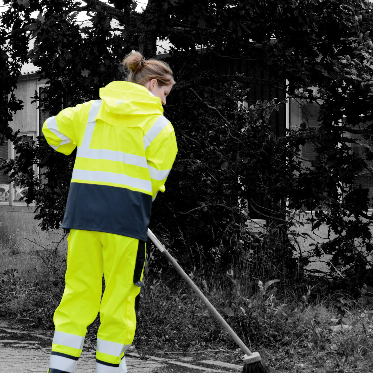 Lyngsoe FR AS Two-Tone Hi-Vis Women's Rain Jacket